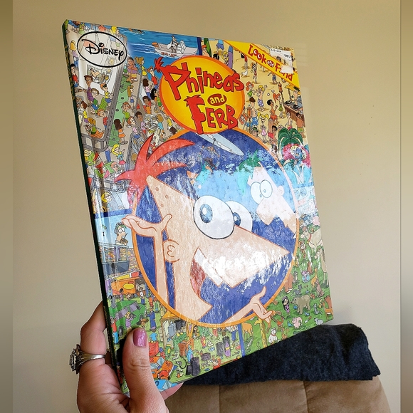 Nickelodeon | Other | Large Phineas Ferb Look And Find Book | Poshmark